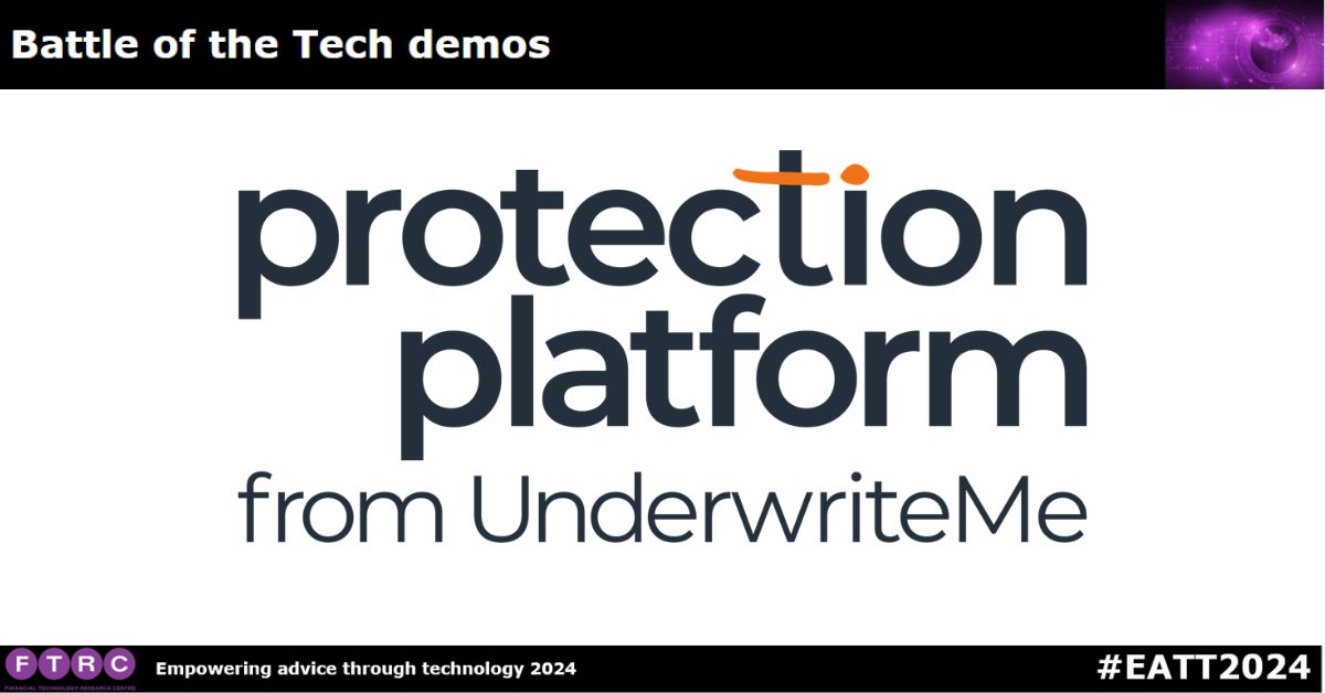 EATT2024 Demo - UnderwriteMe - Adviser Software