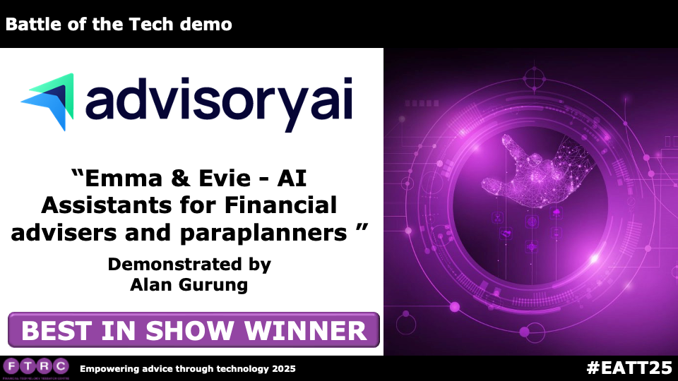 EATT 2025 Advisory AI demo - Adviser Software